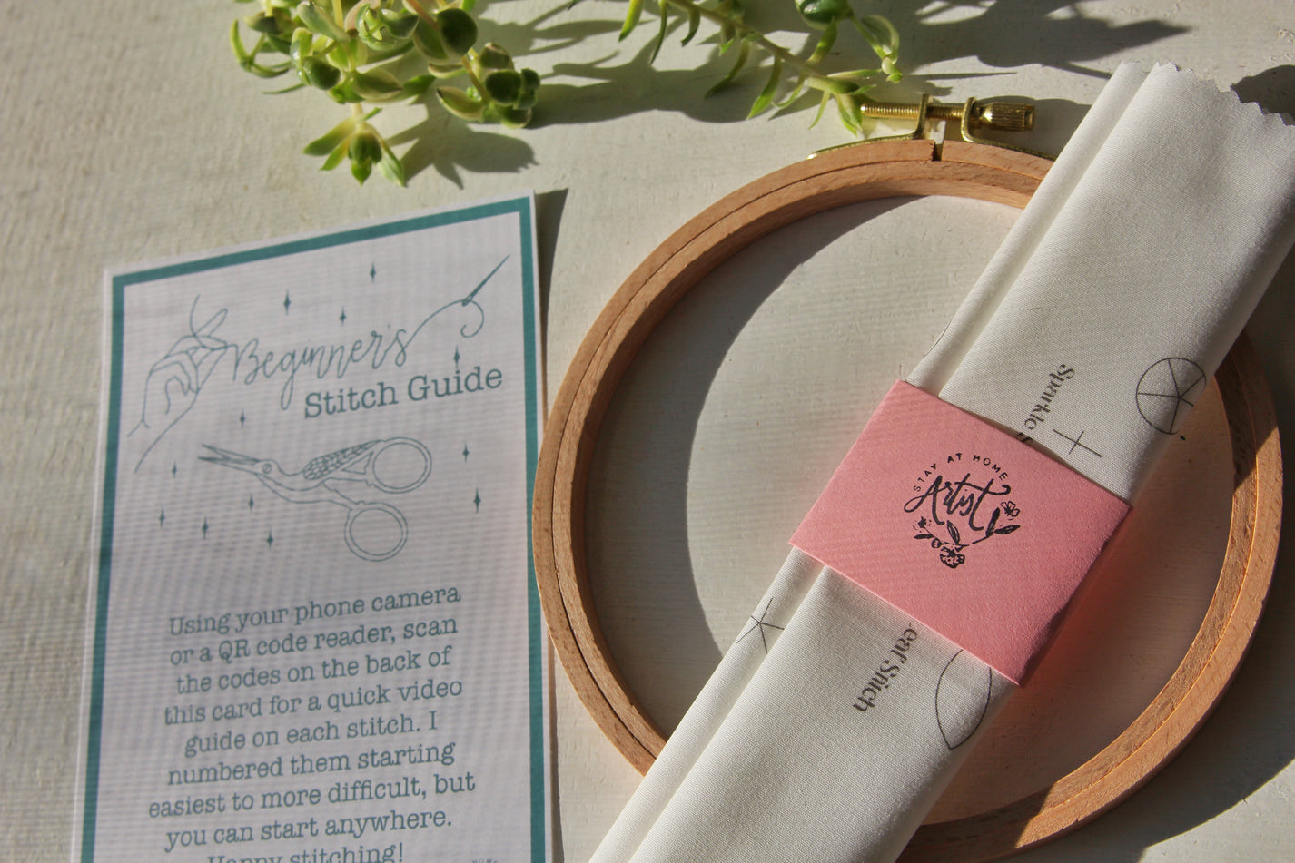 Beginner's Stitch Sampler Kit – stayathomeartistshop