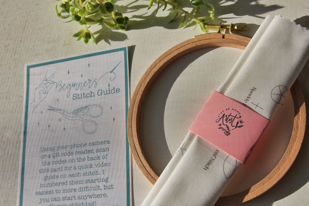 Beginner's Stitch Sampler Kit – stayathomeartistshop