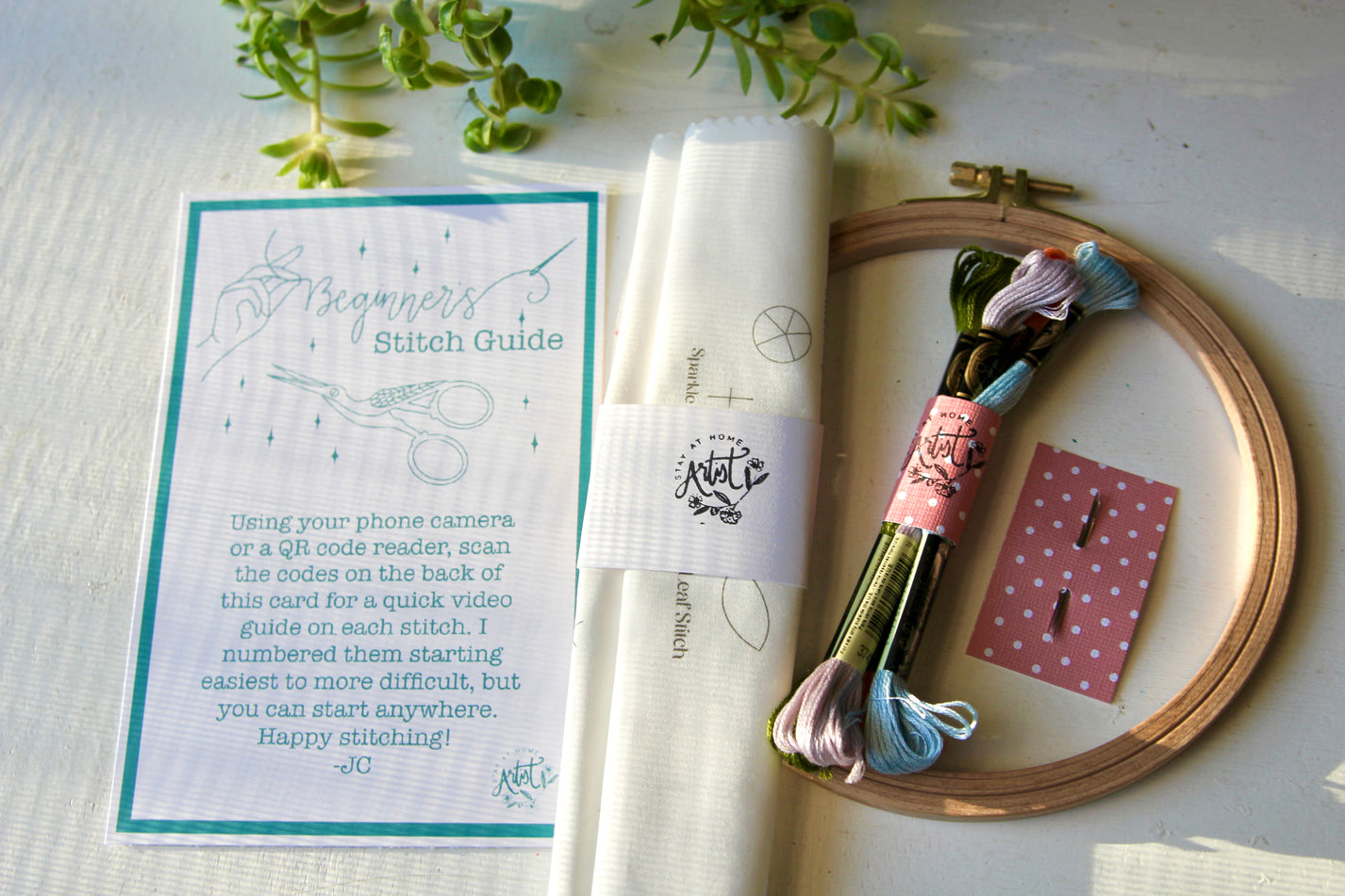 Beginner's Stitch Sampler Kit – stayathomeartistshop